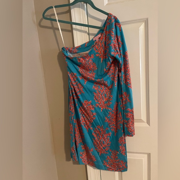 Lilly Pulitzer | Dresses | Lilly Pulitzer Whitaker Coral Printed One ...